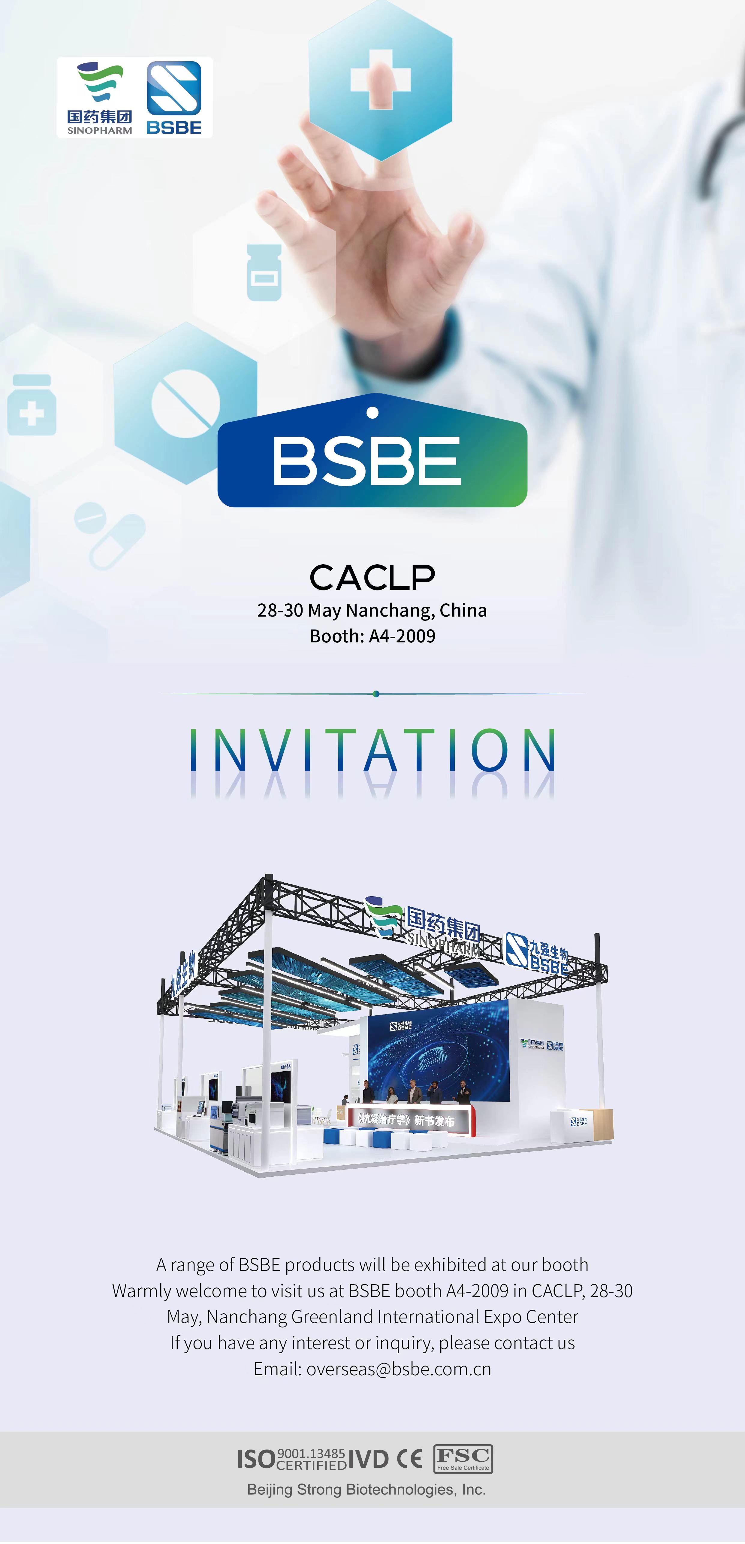 BSBE CACLP INVITATION-Beijing Strong Biotechnologies, Inc.